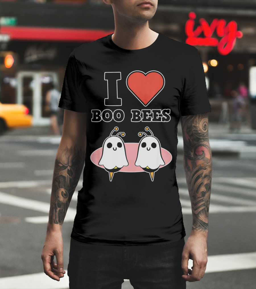 I Love Boo Bees Halloween T-Shirt