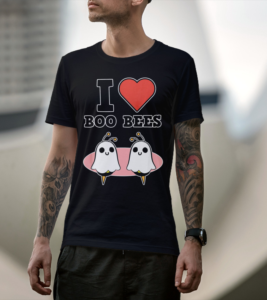 I Love Boo Bees Halloween T-Shirt