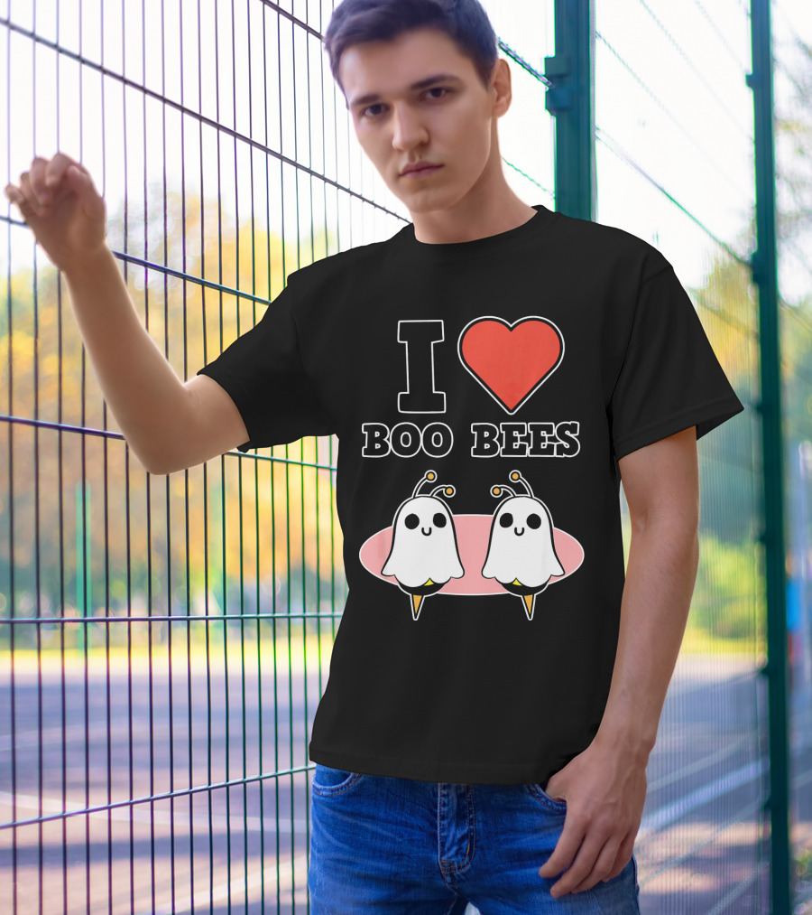 I Love Boo Bees Halloween T-Shirt