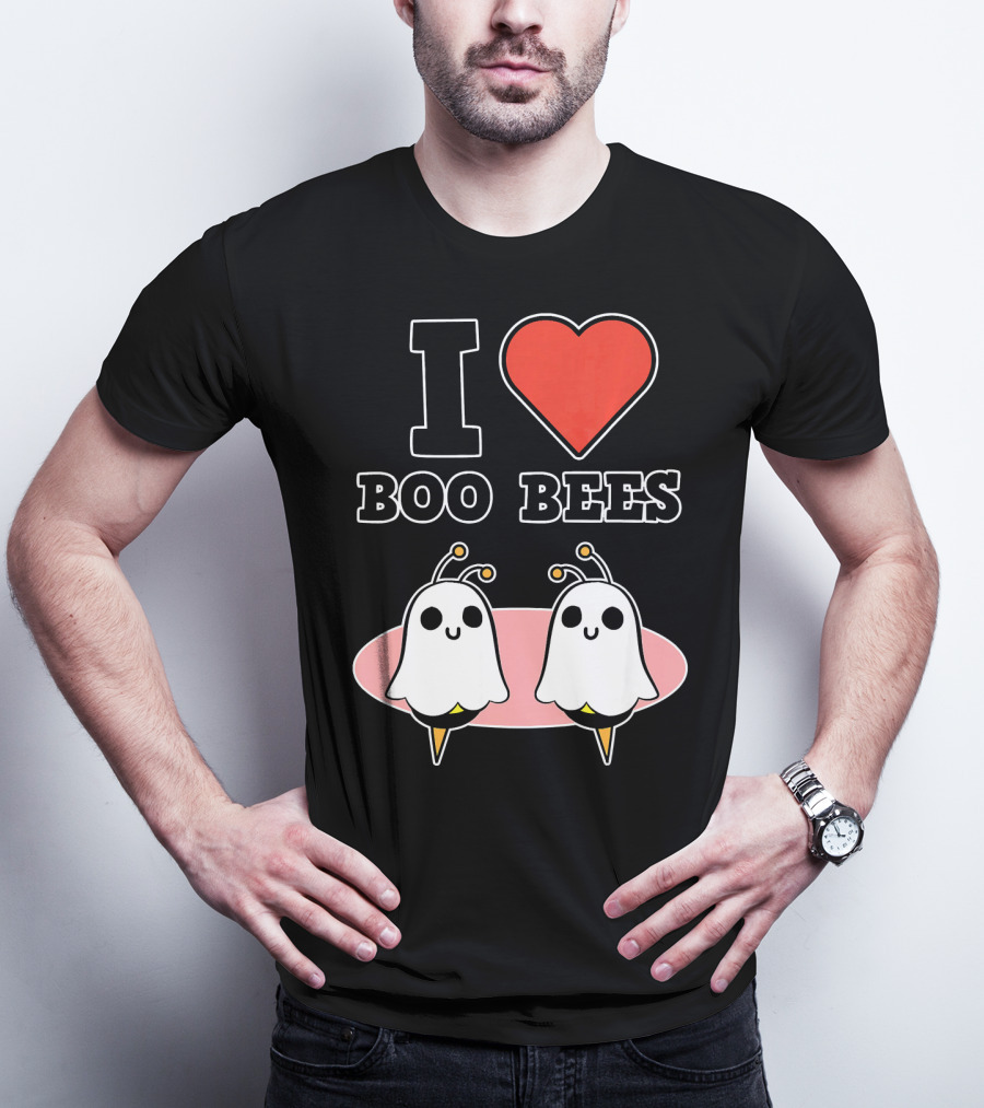 I Love Boo Bees Halloween T-Shirt