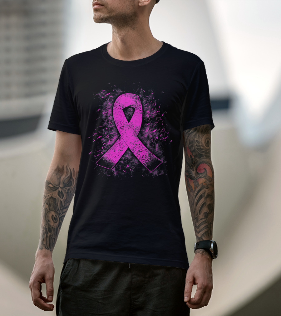 Breast Cancer Awareness Pink Ribbon T-Shirt