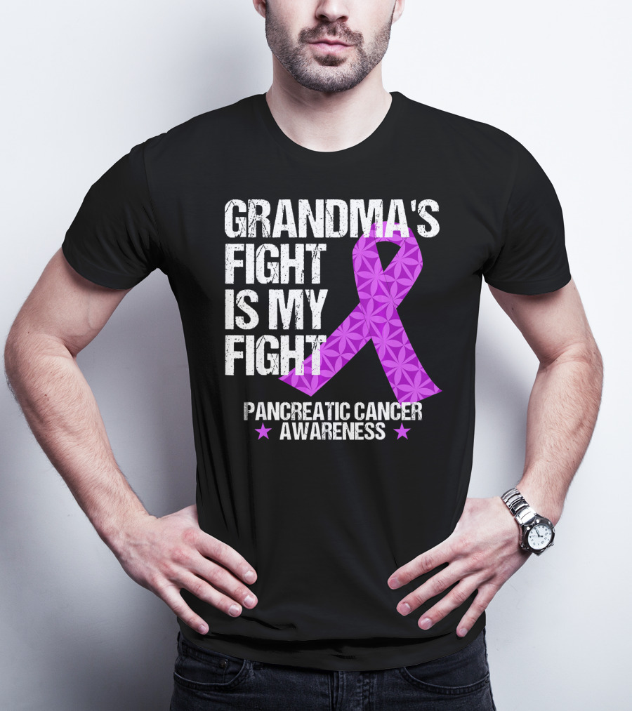 Grandma's Fight Is My Fight Pancreatic Cancer Awareness T-Shirt