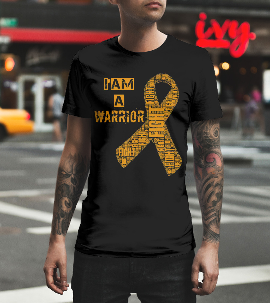 I Am A Warrior Fight Leukemia Cancer Awareness T-Shirt