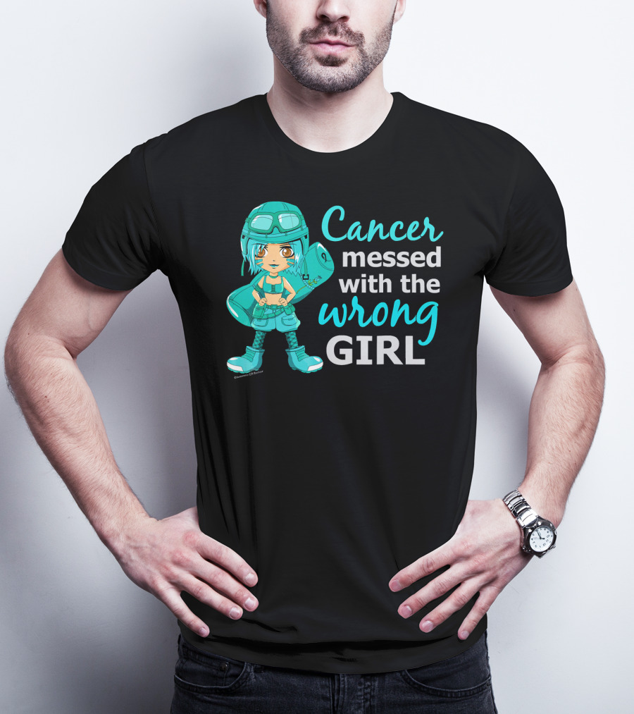 Cancer Messed With The Wrong Girl T-Shirt