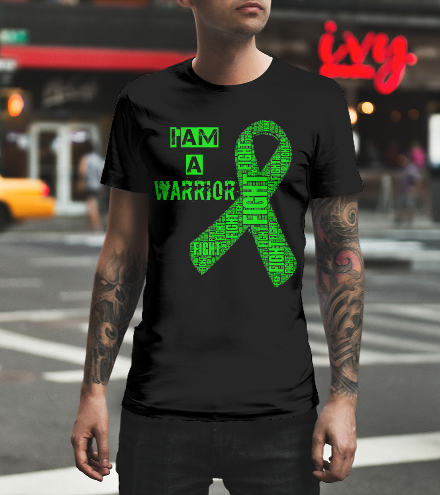 I Am A Warrior Fight Lymphoma Cancer Awareness T-Shirt