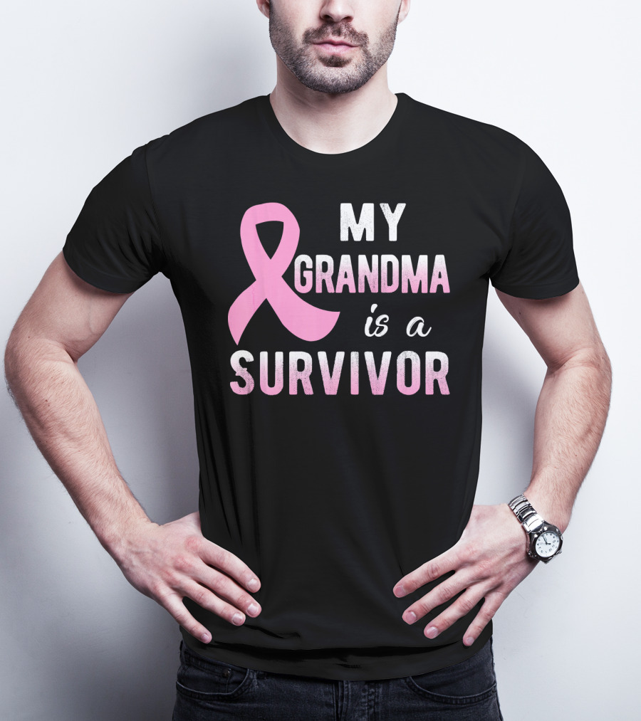 My Grandma Is A Survivor Pink T-Shirt