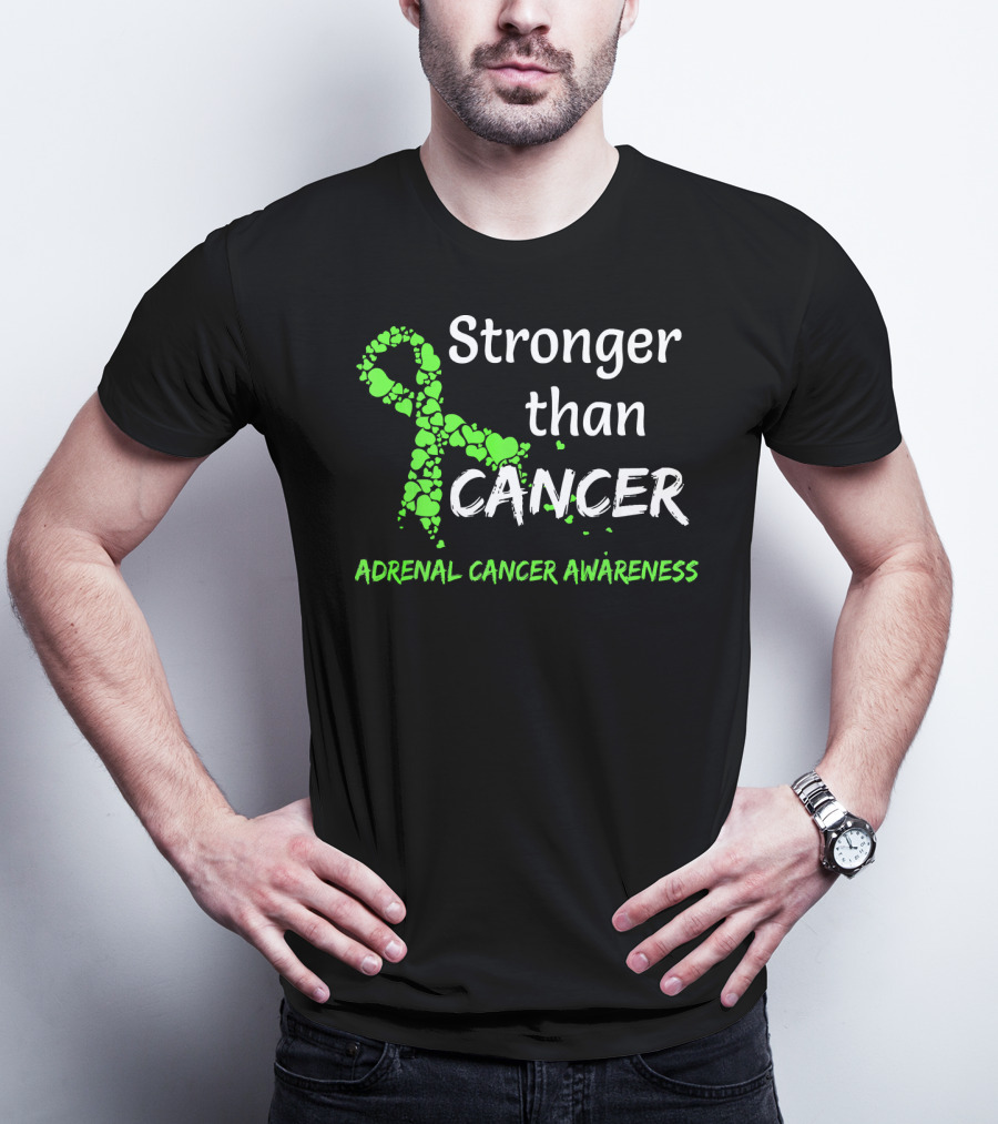 Stronger Than Cancer Adrenal Cancer Awareness T-Shirt