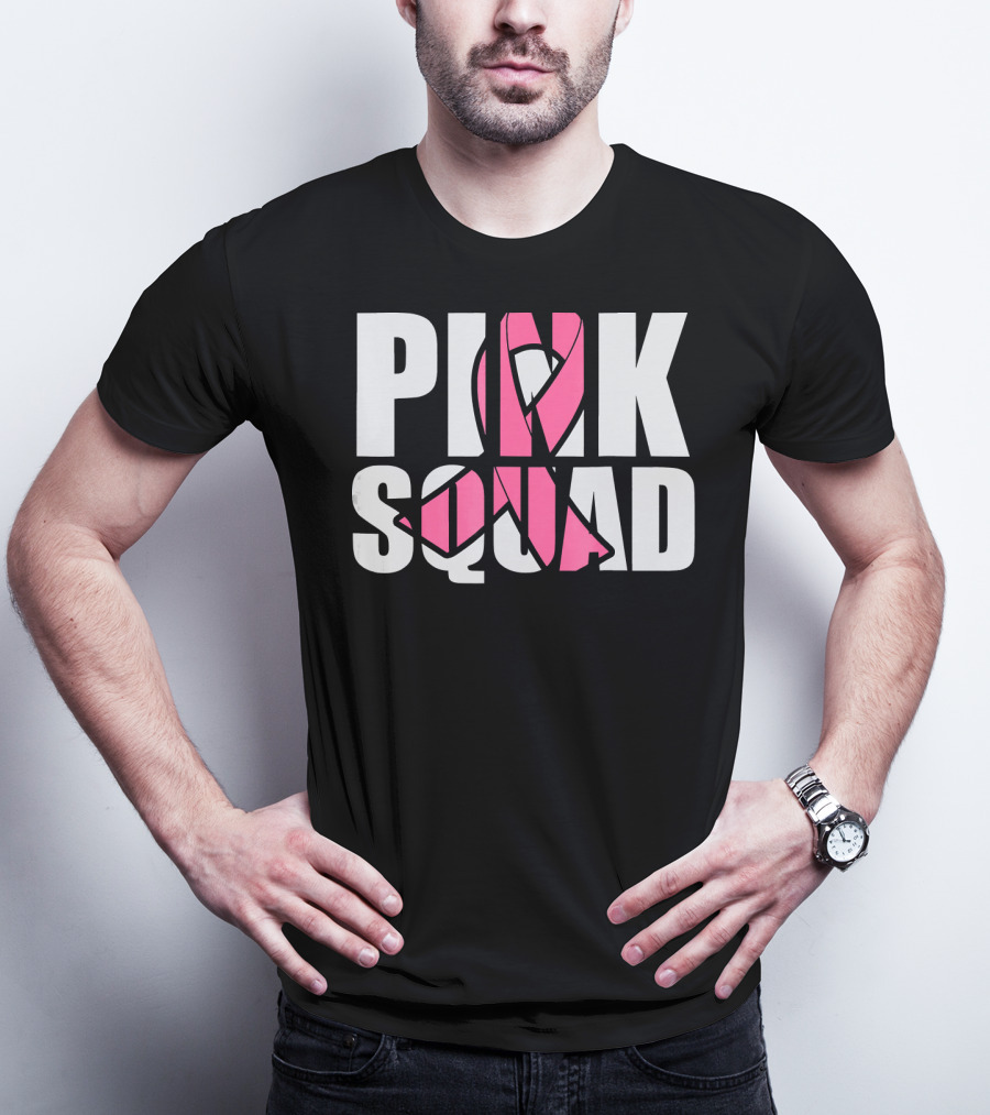 PINK SQUAD Breast Cancer Awareness T-Shirt