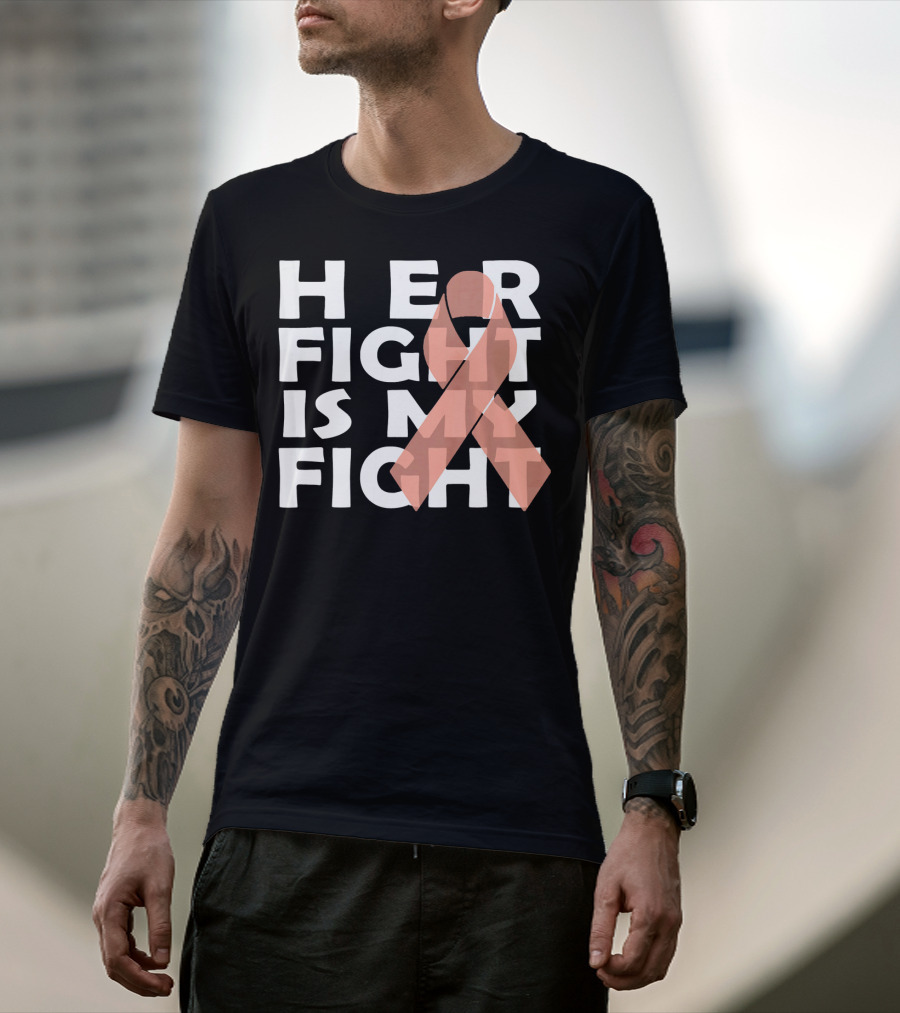 Her Fight Is My Fight Endometrial Cancer T-Shirt