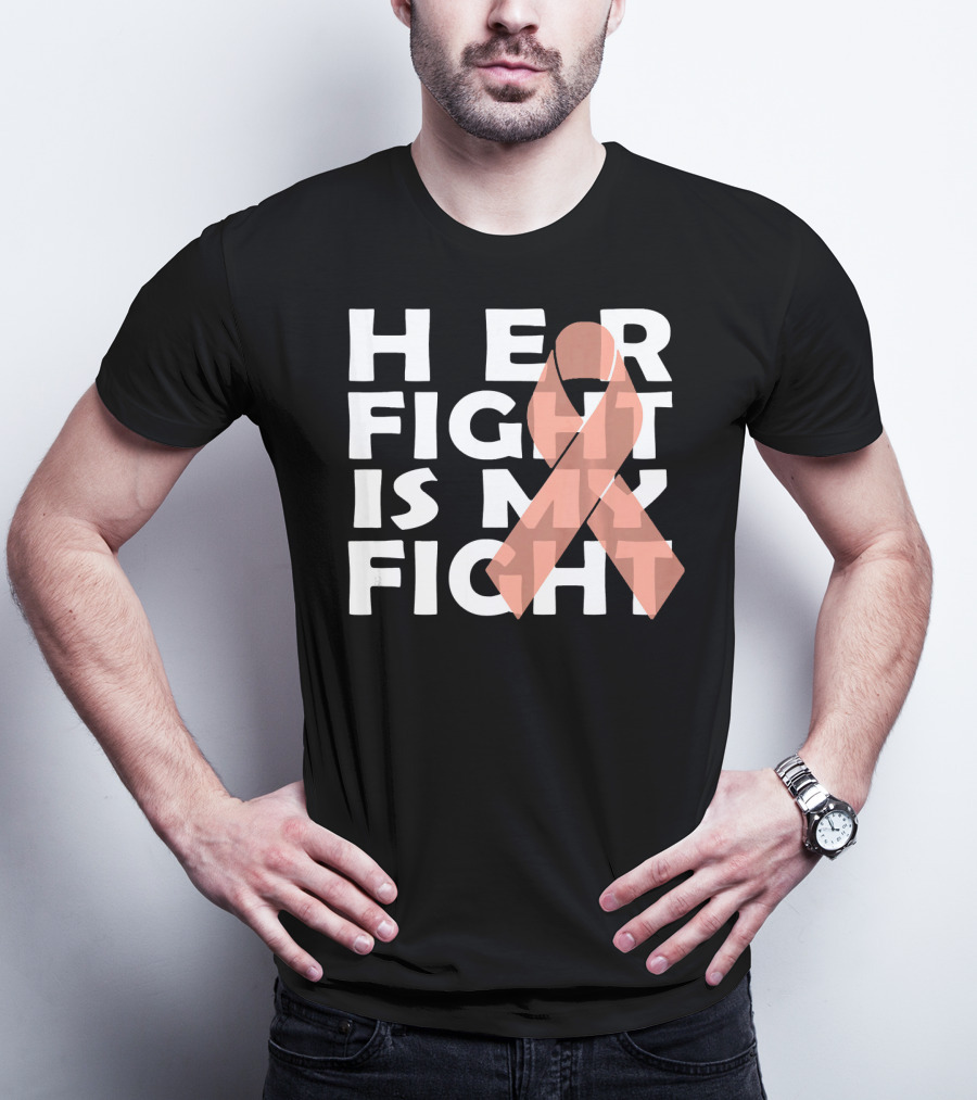 Her Fight Is My Fight Endometrial Cancer T-Shirt