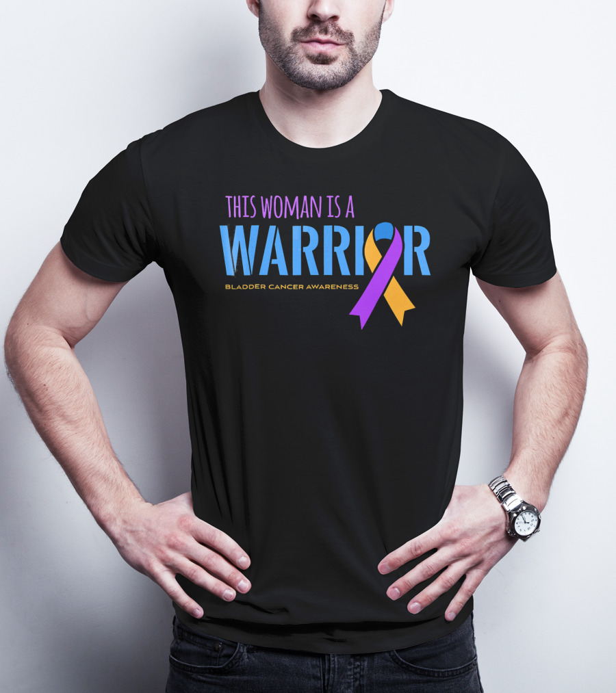 This Woman Is A Warrior Bladder Cancer Awareness T-Shirt