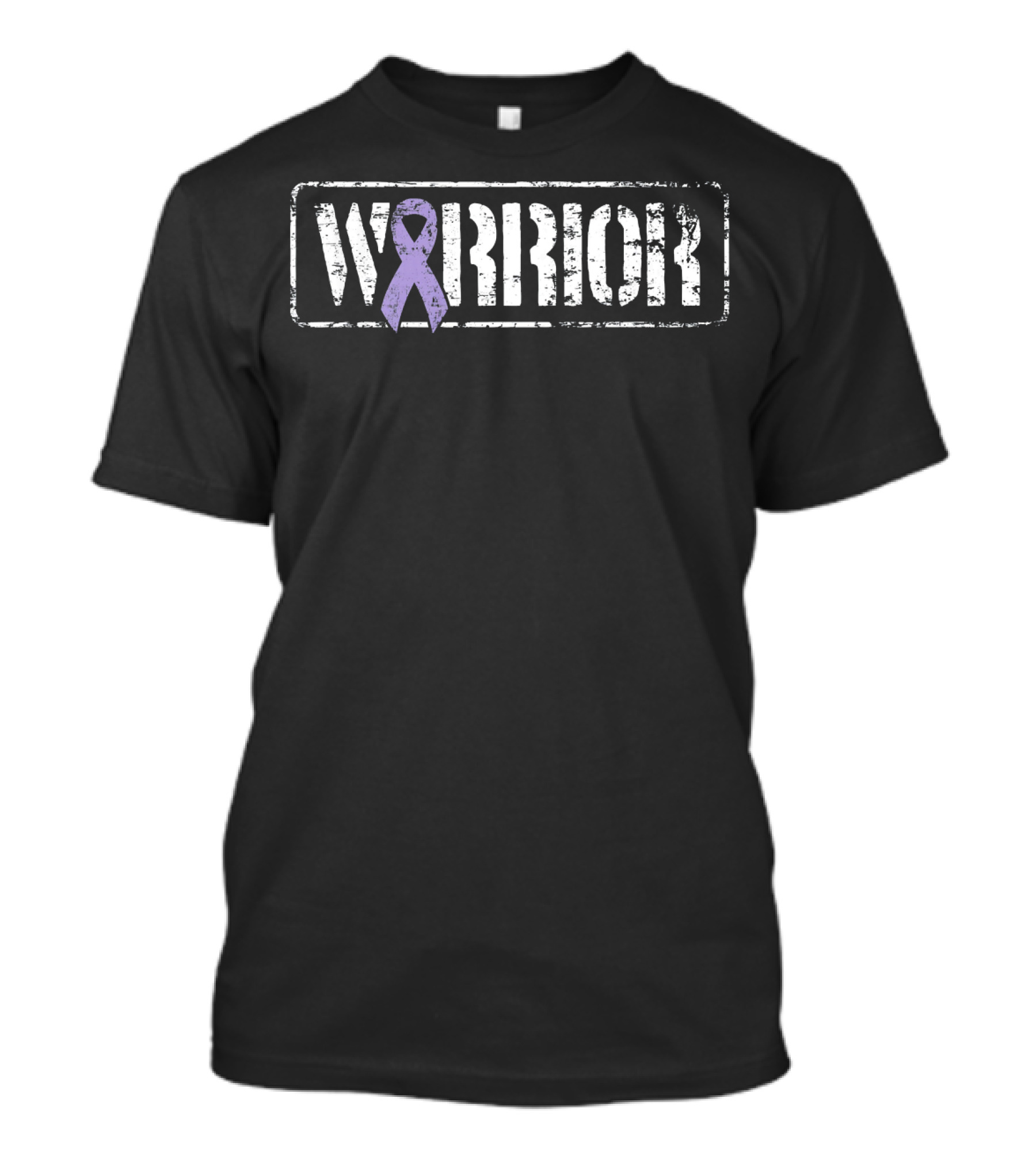 Warrior Purple Ribbon Testicular Cancer Awareness T-Shirt