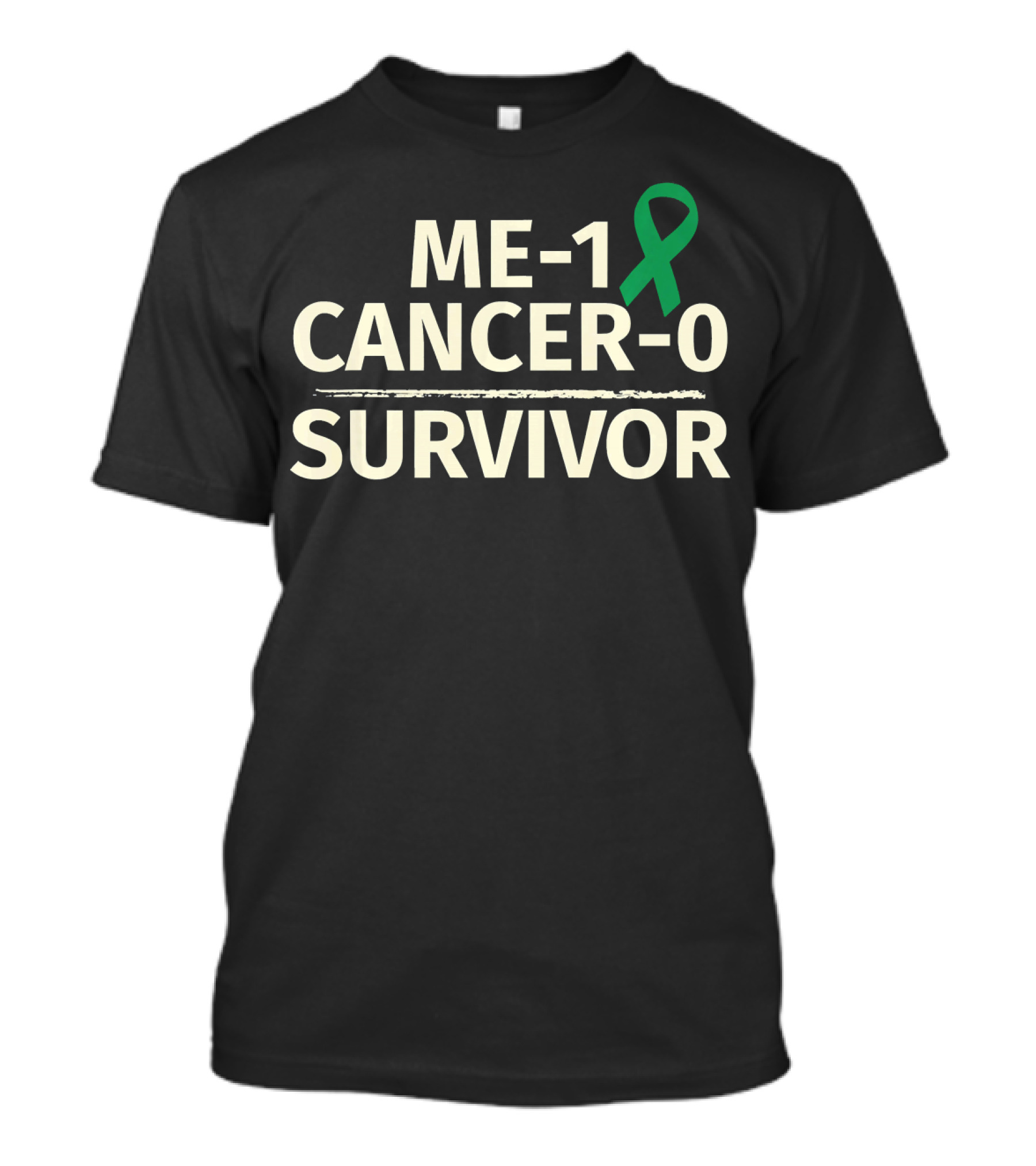 Liver Cancer Survivor Me 1 Cancer 0 Green T-Shirt