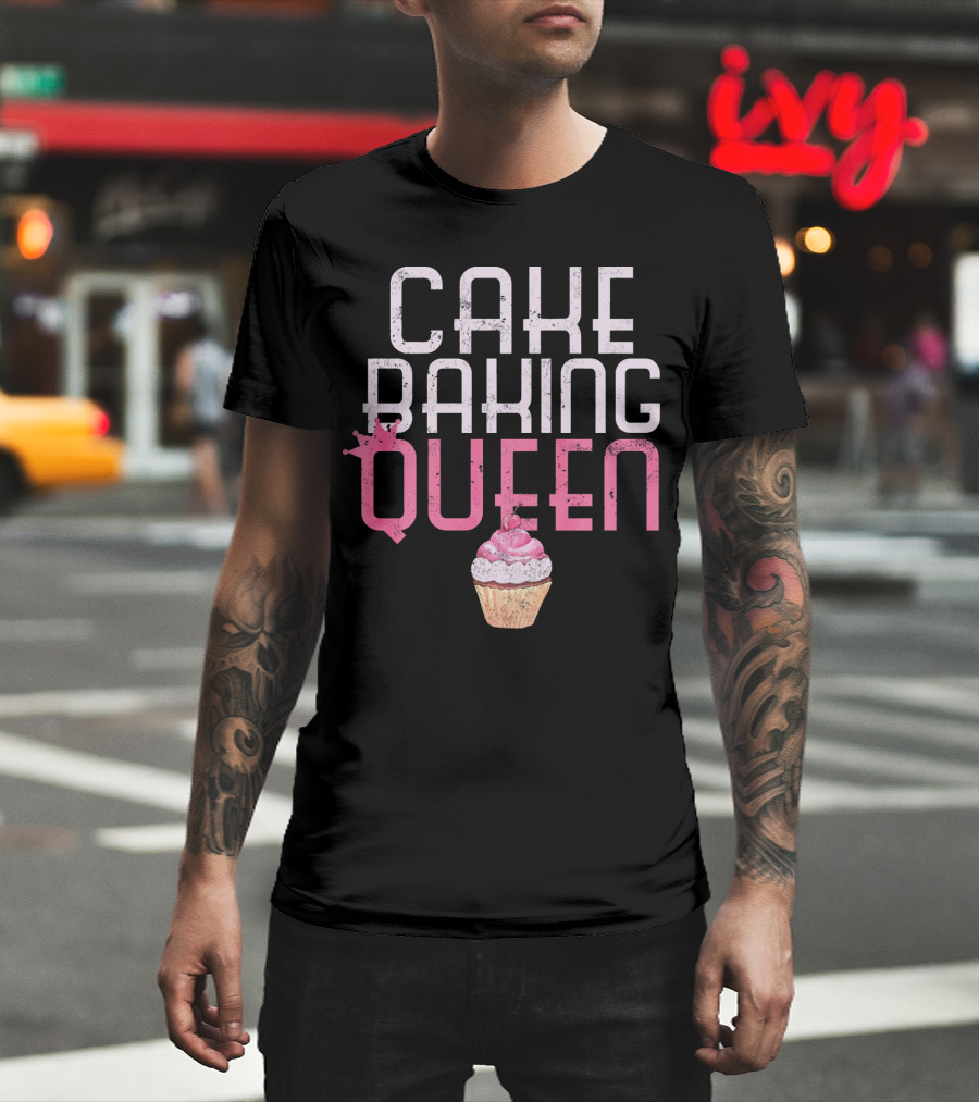 Cake Baking Queen Cupcake T-Shirt