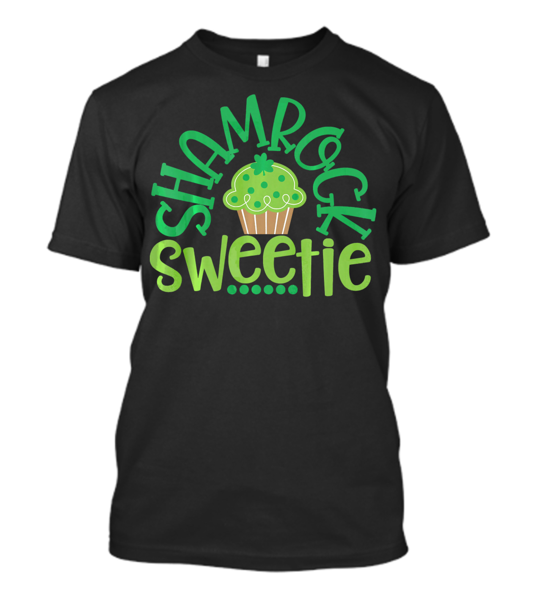 Shamrock Sweetie Green Cupcake St. Patrick's Day T-Shirt