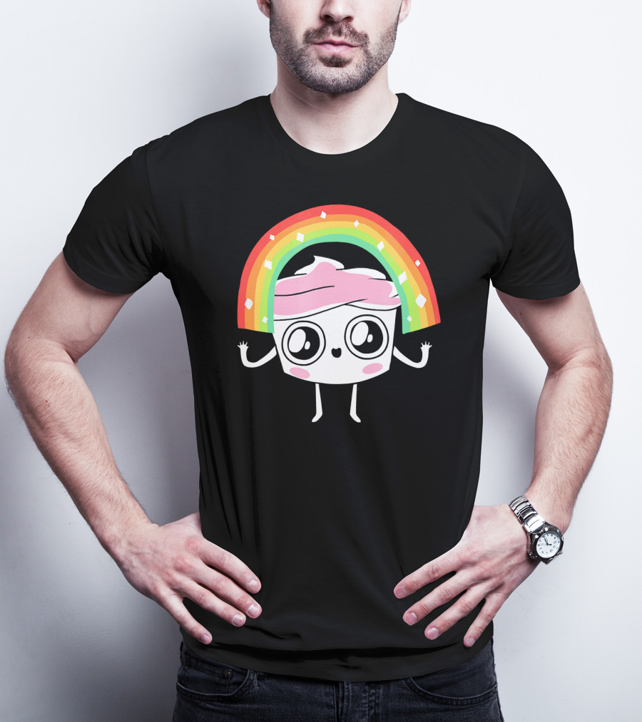 The Good Advice Cupcake Kawaii Rainbow Delight T-Shirt
