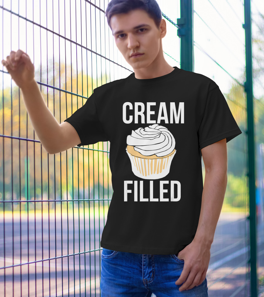 Cream Filled Funny Cupcake Crude T-Shirt