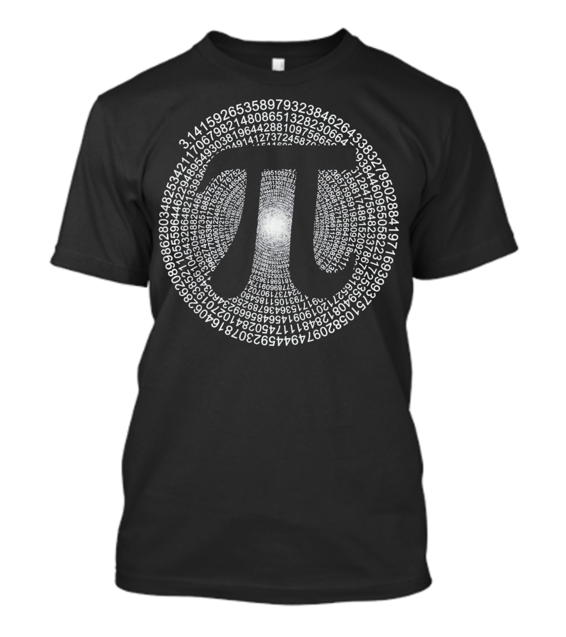 Pi Symbol With Digits Circle 3.14159265358979323846 T-Shirt