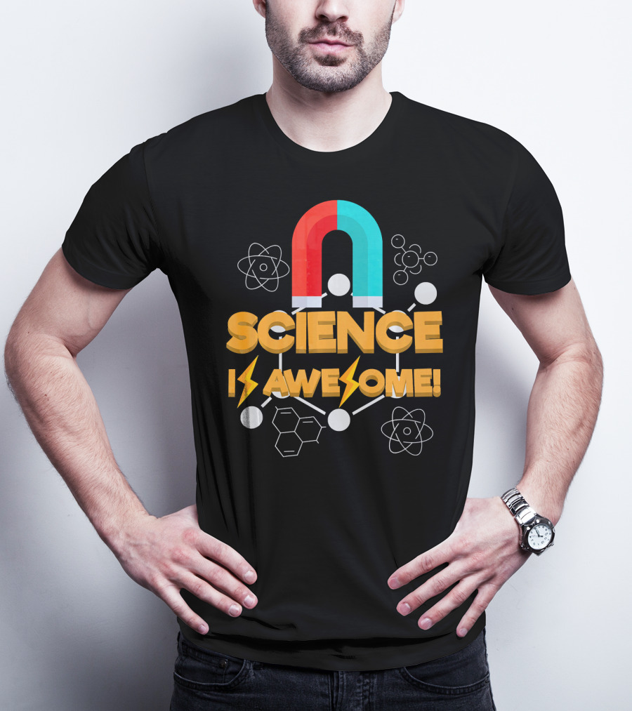 Science Is Awesome Magnet Chemistry Atomic Symbols T-Shirt