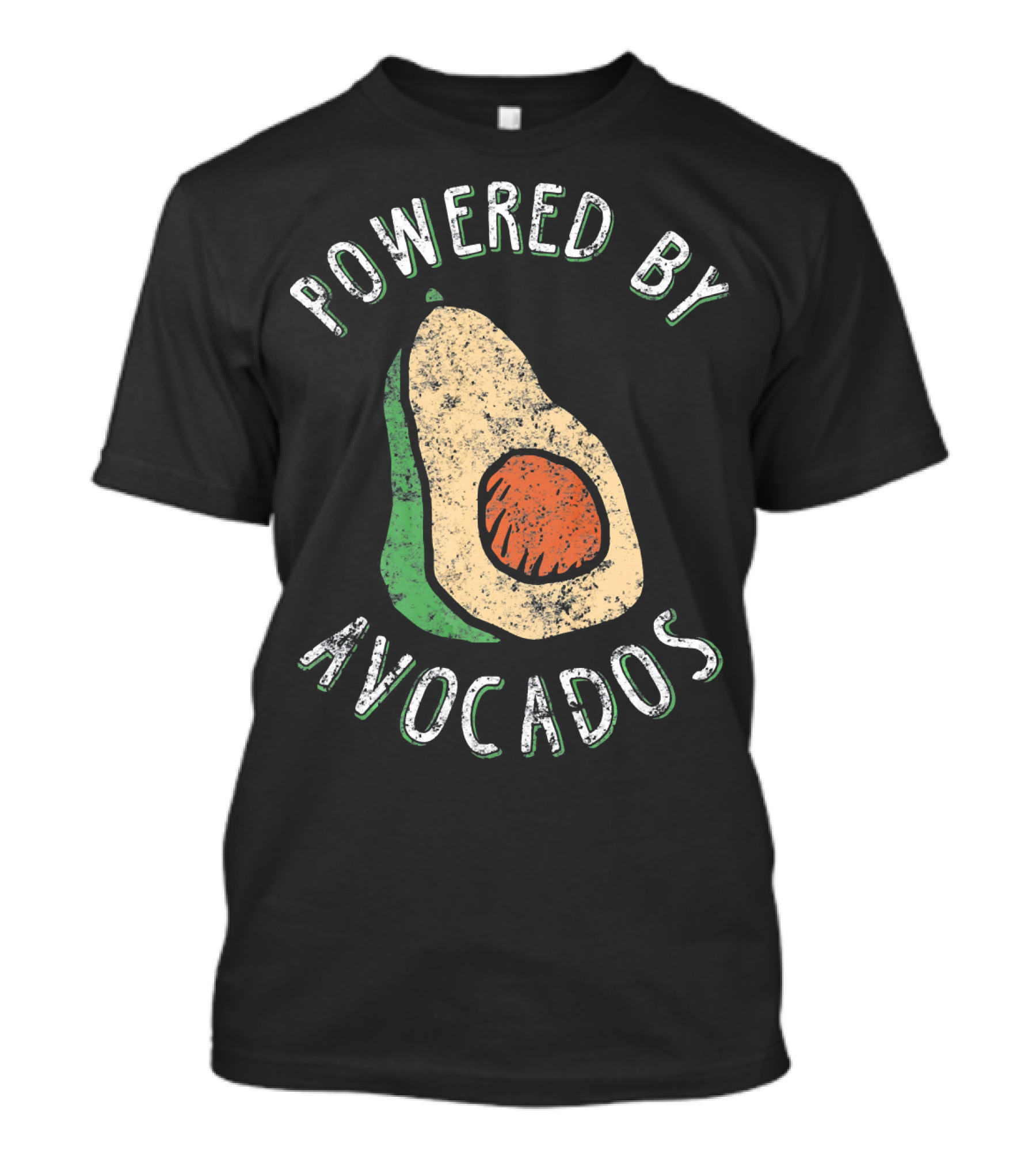Powered By Avocados Cute Guacamole Lover Cinco De T-Shirt