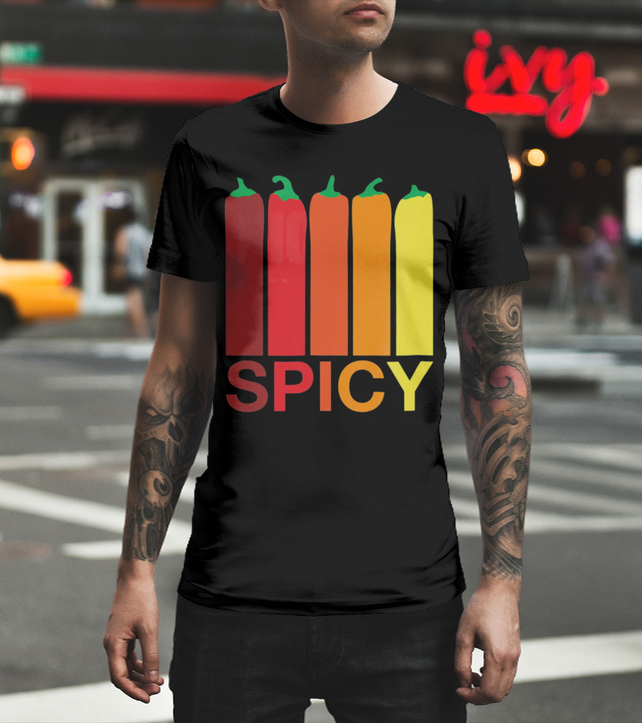 Hannah Hart Spicy Peppers Multicolor T-Shirt