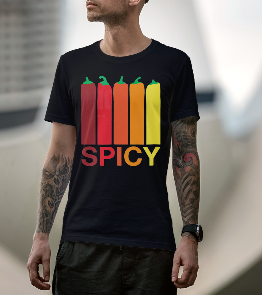 Hannah Hart Spicy Peppers Multicolor T-Shirt