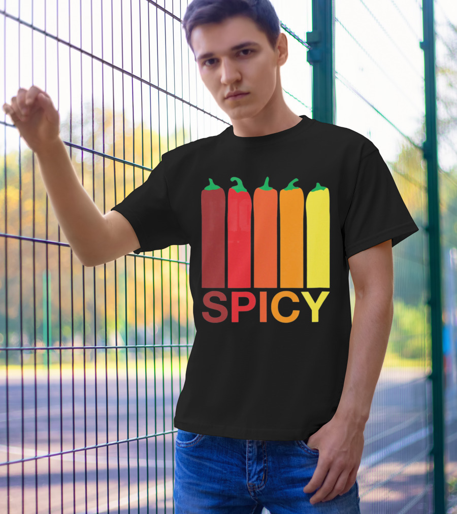 Hannah Hart Spicy Peppers Multicolor T-Shirt