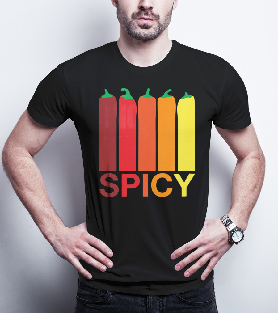 Hannah Hart Spicy Peppers Multicolor T-Shirt