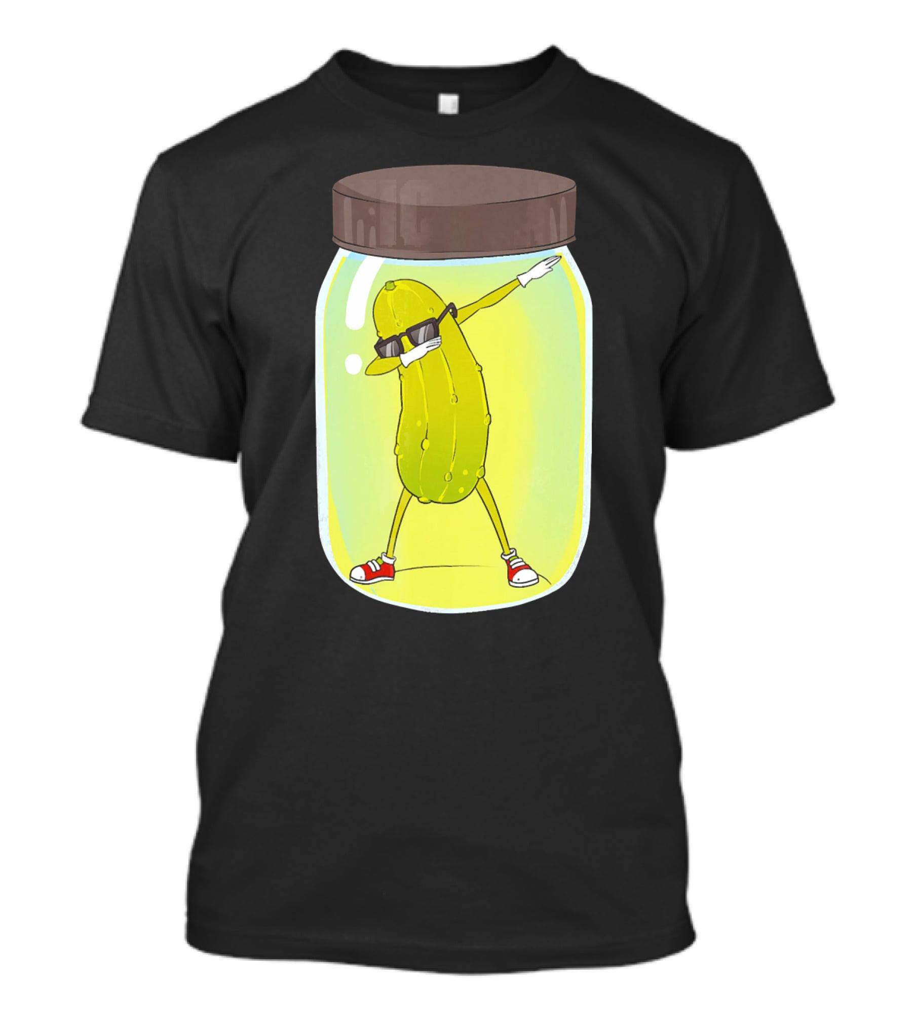 Dancing Pickle Dab In A Jar Cute Pickle Love T-Shirt
