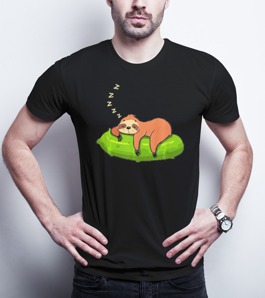 Lazy Sloth Sleeping On A Pickle With Zs T-Shirt