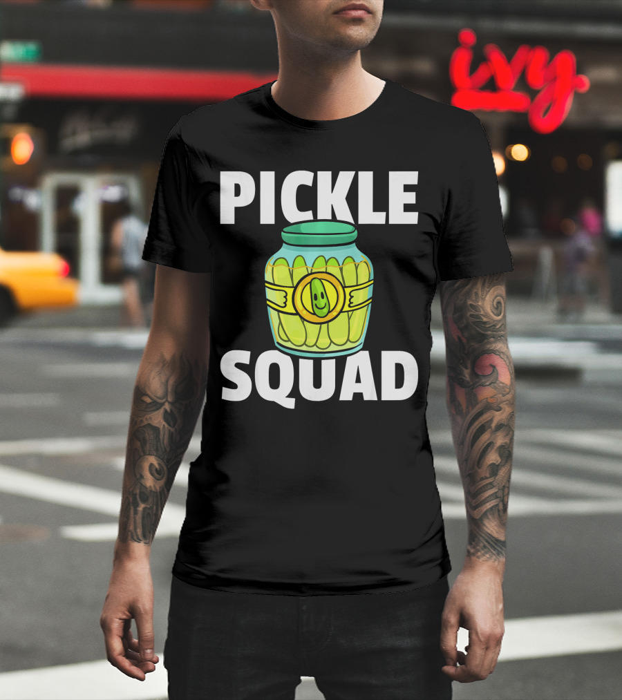 Pickle Squad Happy Pickle Jar T-Shirt