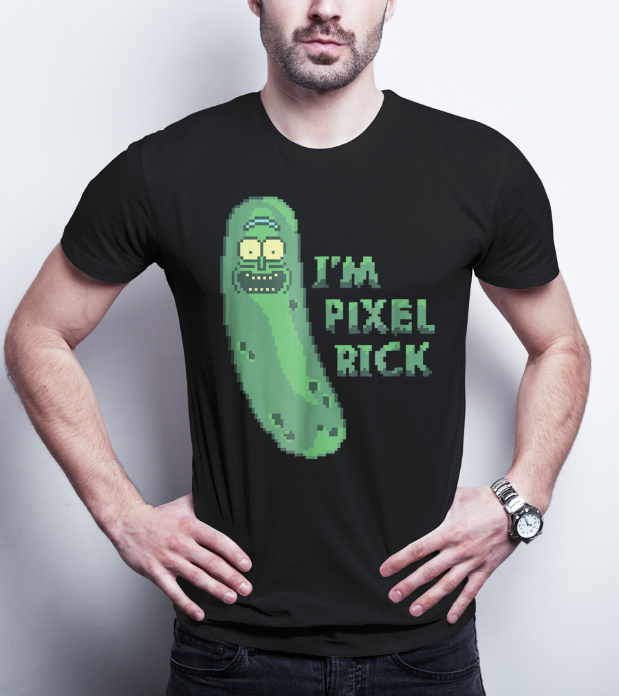 Mademark X Rick And Morty I'm Pixel Rick Pickle T-Shirt