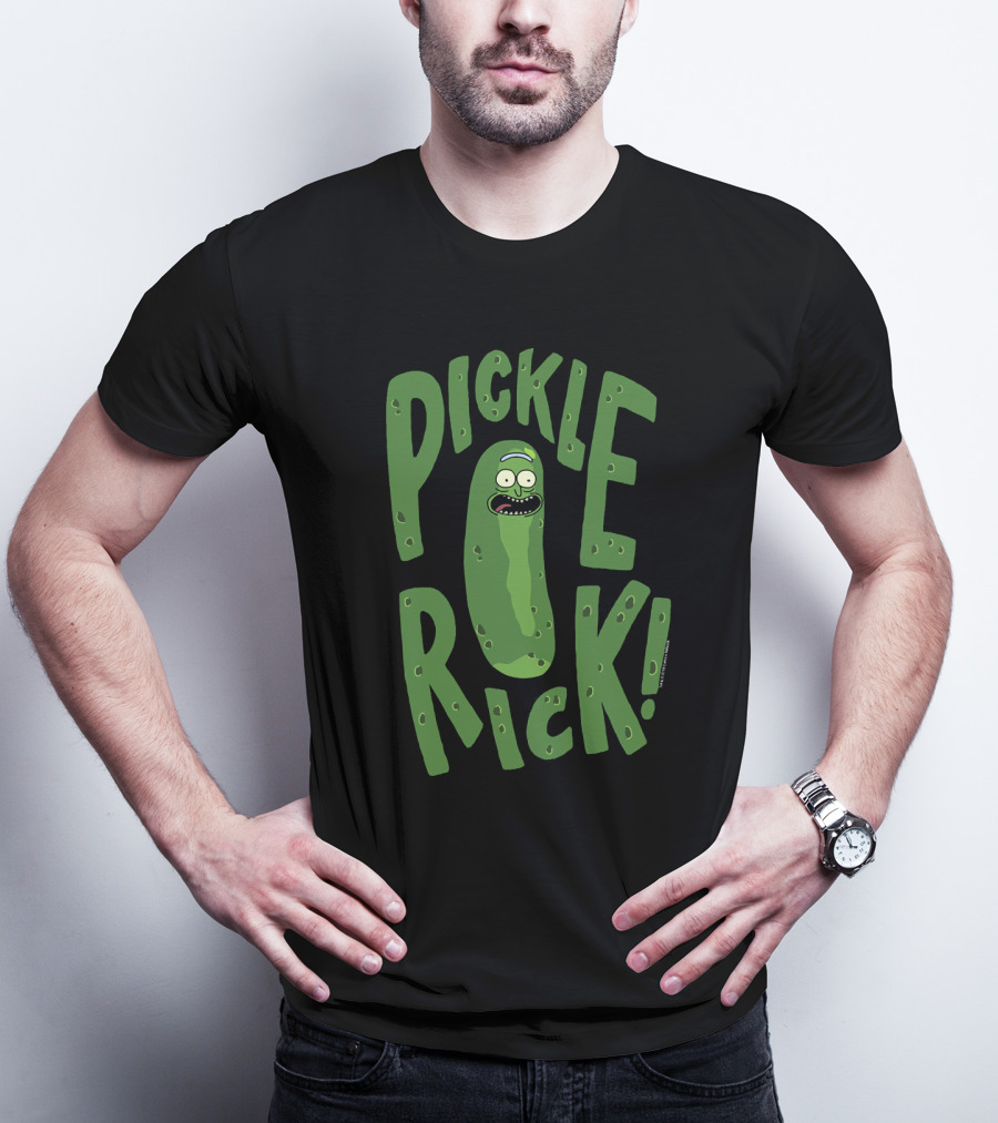 Rick And Morty Pickle Rick Pickle Drawing T-Shirt