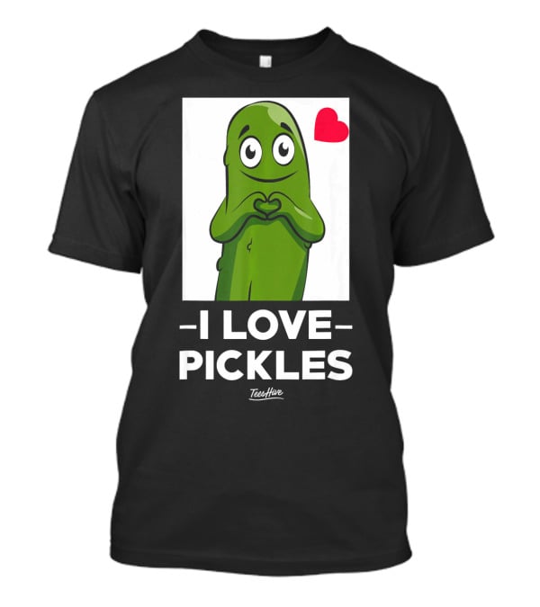 I Love Pickles Squad Heart Party T-Shirt