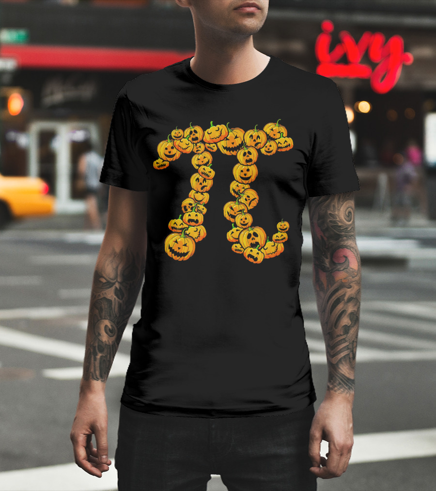 Pumpkin Pi Pie Thanksgiving Dessert Math Jack-O'-Lanterns T-Shirt