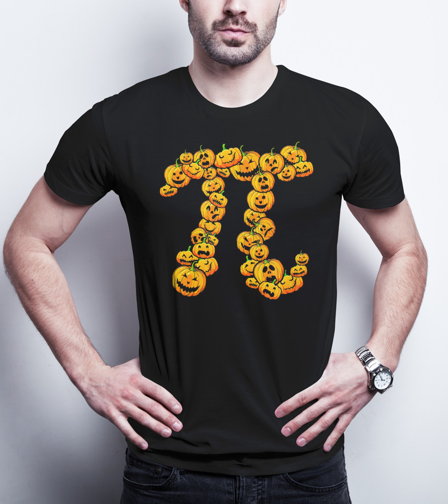 Pumpkin Pi Pie Thanksgiving Dessert Math Jack-O'-Lanterns T-Shirt