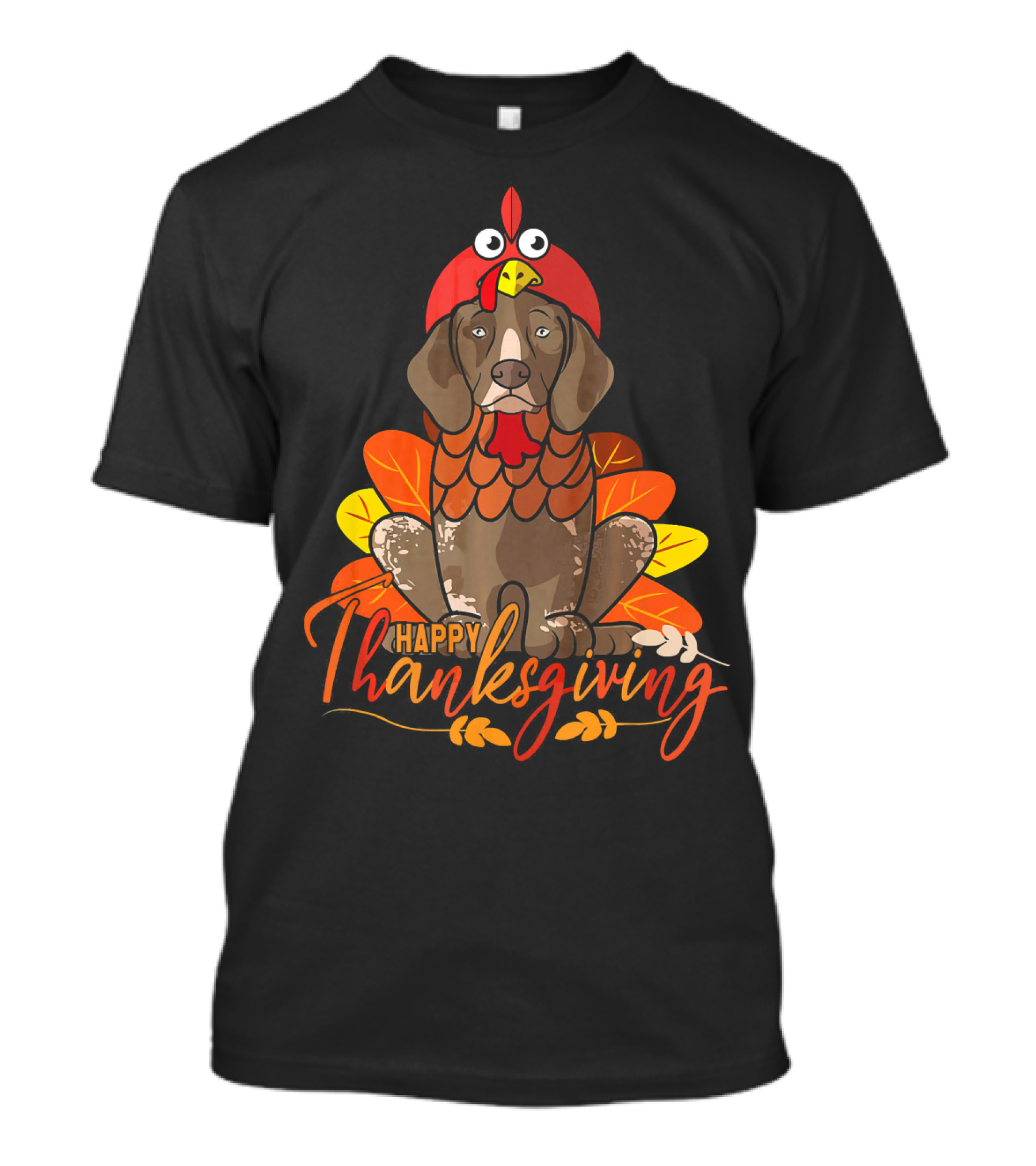 Happy Thanksgiving German Shorthaired Pointer Turkey Costume T-Shirt
