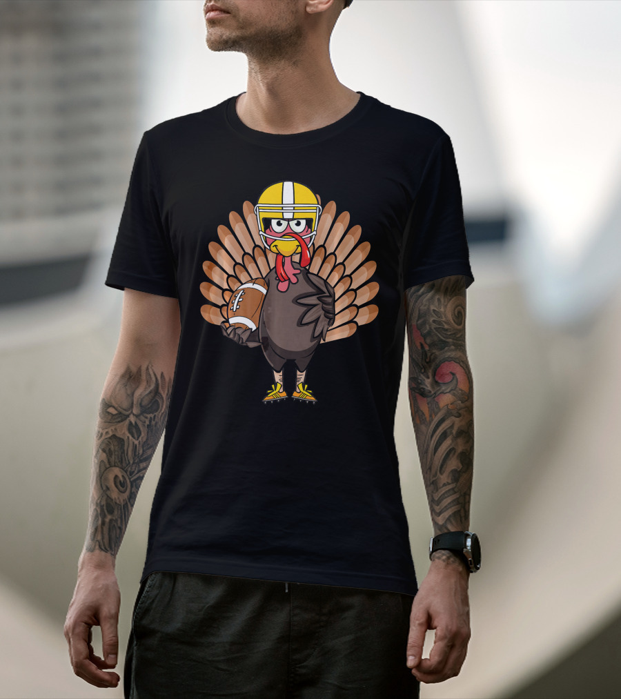 Thanksgiving Turkey Bowl Football Turkey T-Shirt