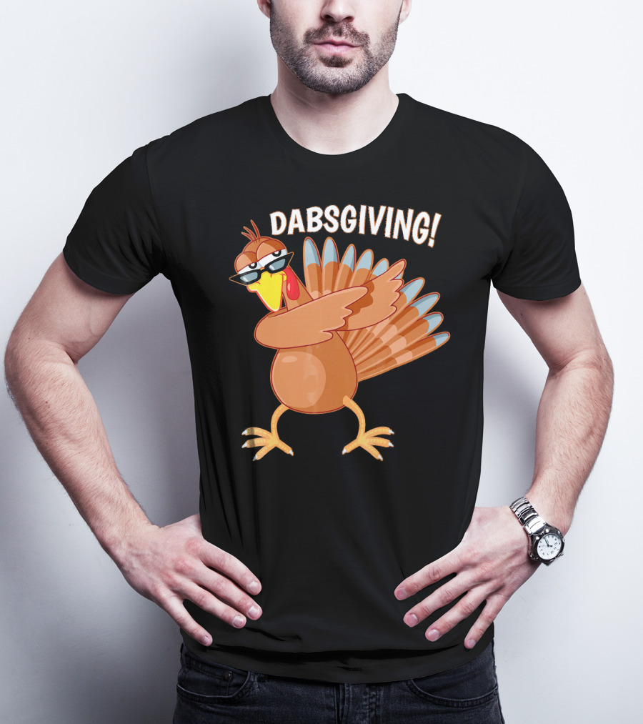 Dabsgiving Funny Dabbing Turkey Thanksgiving Dabs T-Shirt