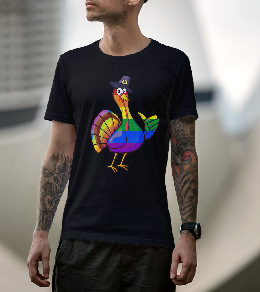 Colorful Turkey Pilgrim T-Shirt