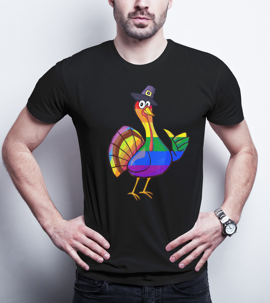 Colorful Turkey Pilgrim T-Shirt