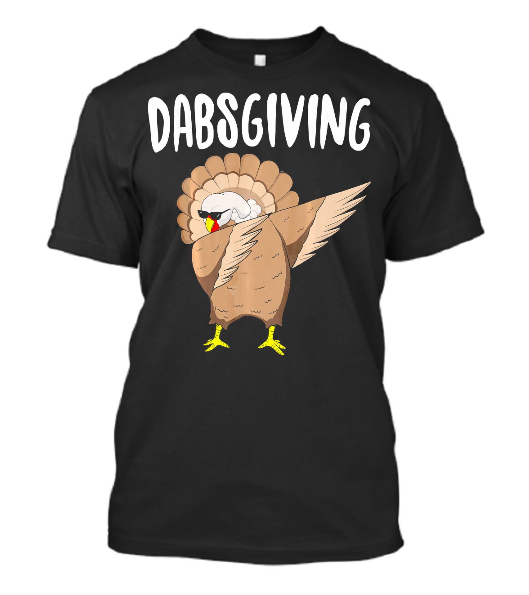 Dabsgiving Cool Dabbing Turkey Funny Thanksgiving T-Shirt
