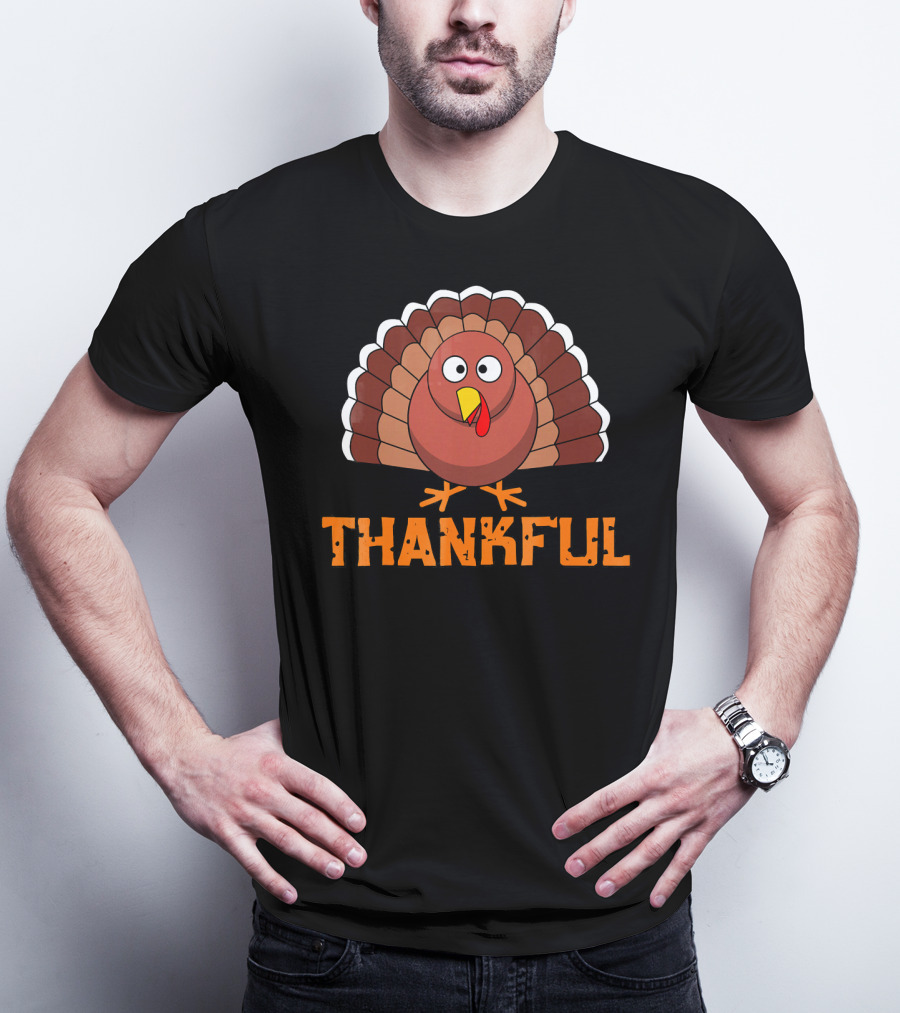 Thankful Turkey Thanksgiving T-Shirt