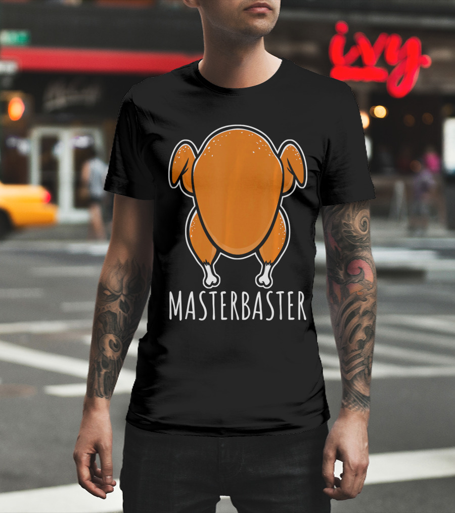 Thanksgiving Turkey Humor Masterbaster Playful T-Shirt