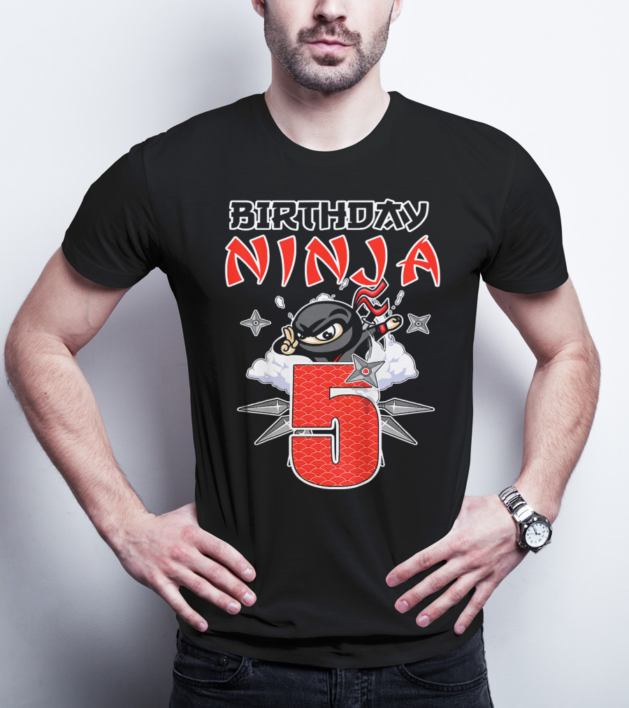 Birthday Ninja 5th T-Shirt