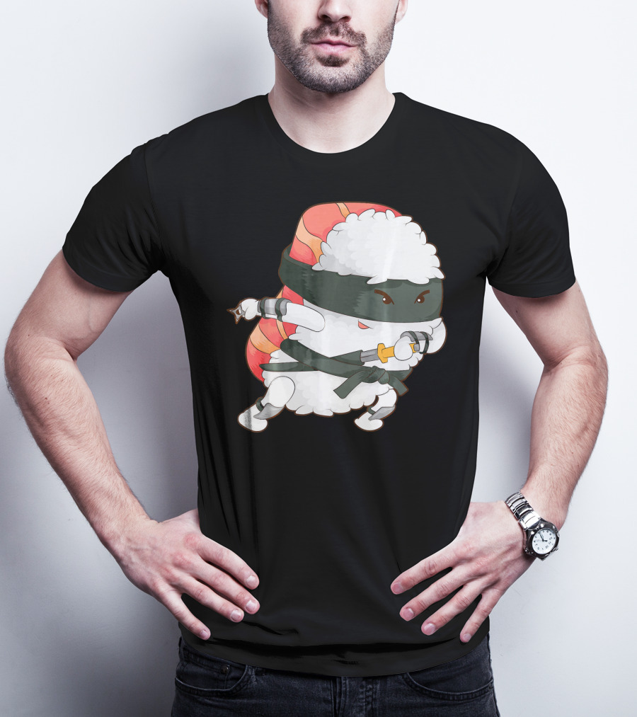 Funny Cute Sushi Ninja Maki Lover Japan T-Shirt