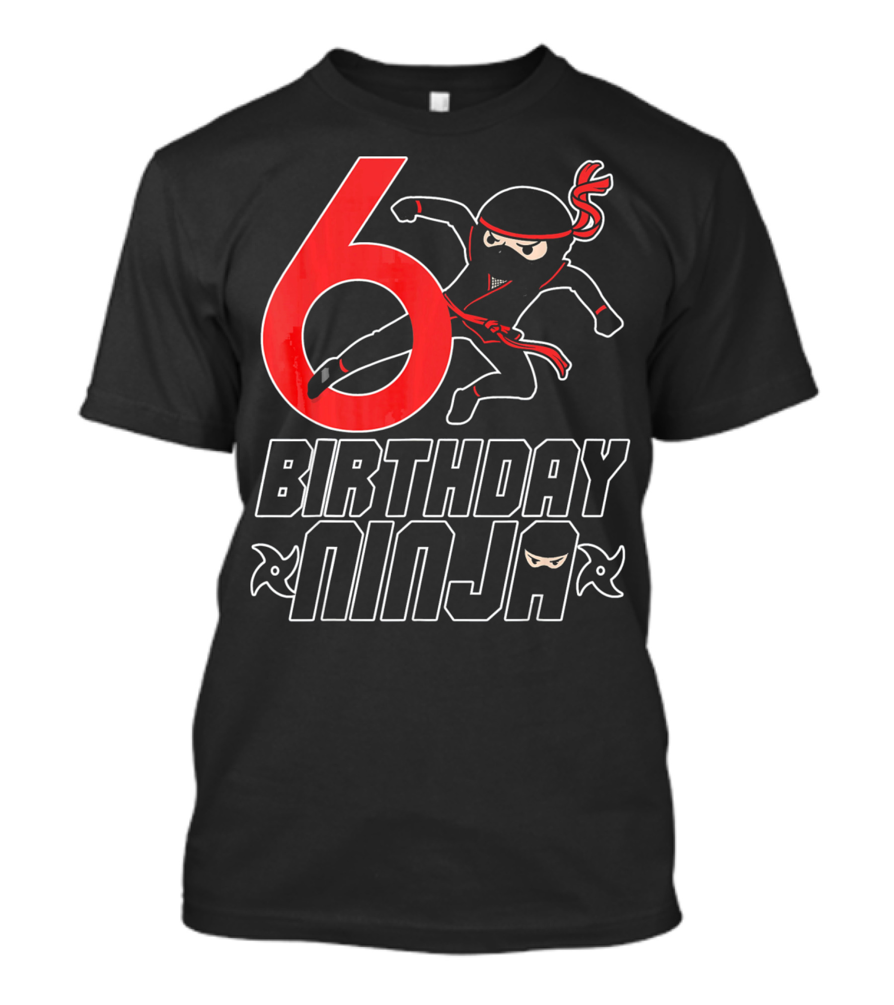 6 Birthday Ninja T-Shirt