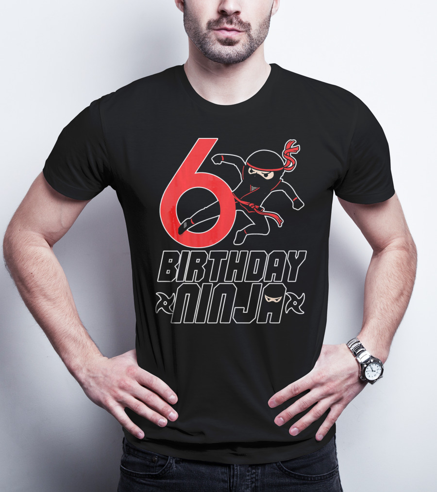 6 Birthday Ninja T-Shirt