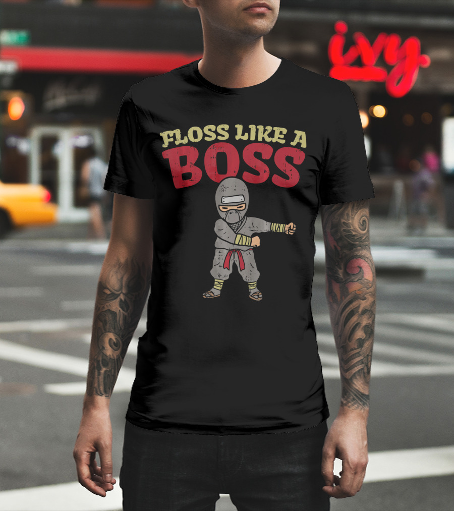 Floss Like A Boss Dance Ninja T-Shirt