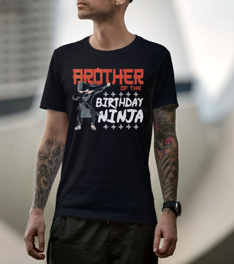 BROTHER OF THE BIRTHDAY NINJA T-Shirt